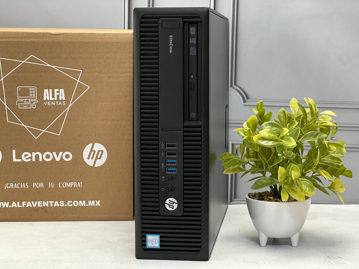 CPU HP EliteDesk 800 G2 Core i7 6ta Gen 16GB RAM SSD 240GB Tarjeta AMD – Alfa Ventas