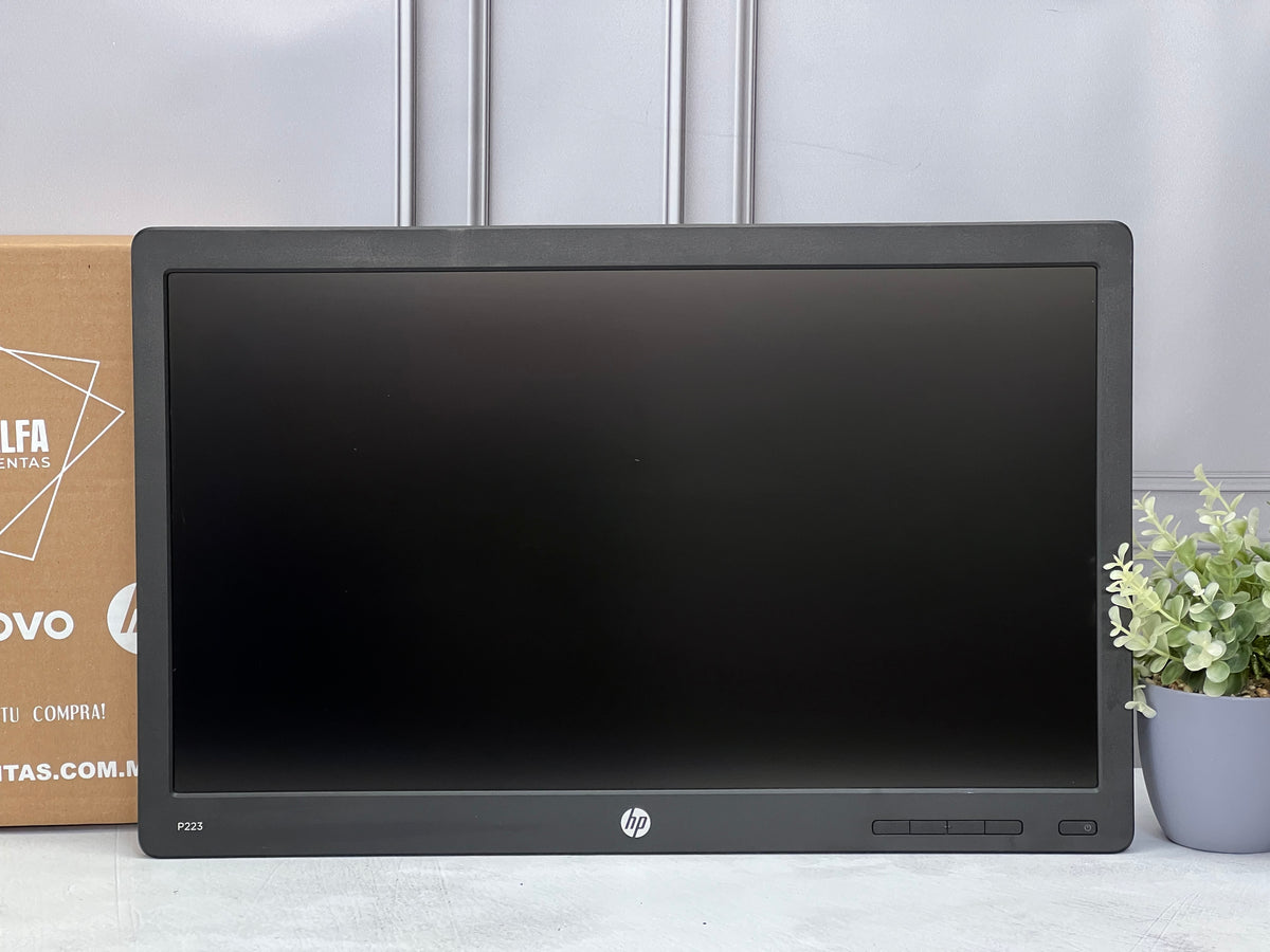 Monitor sin base para empotrar HP 22" P223 LED Full HD 1920x1080 VGA-D – Alfa Ventas